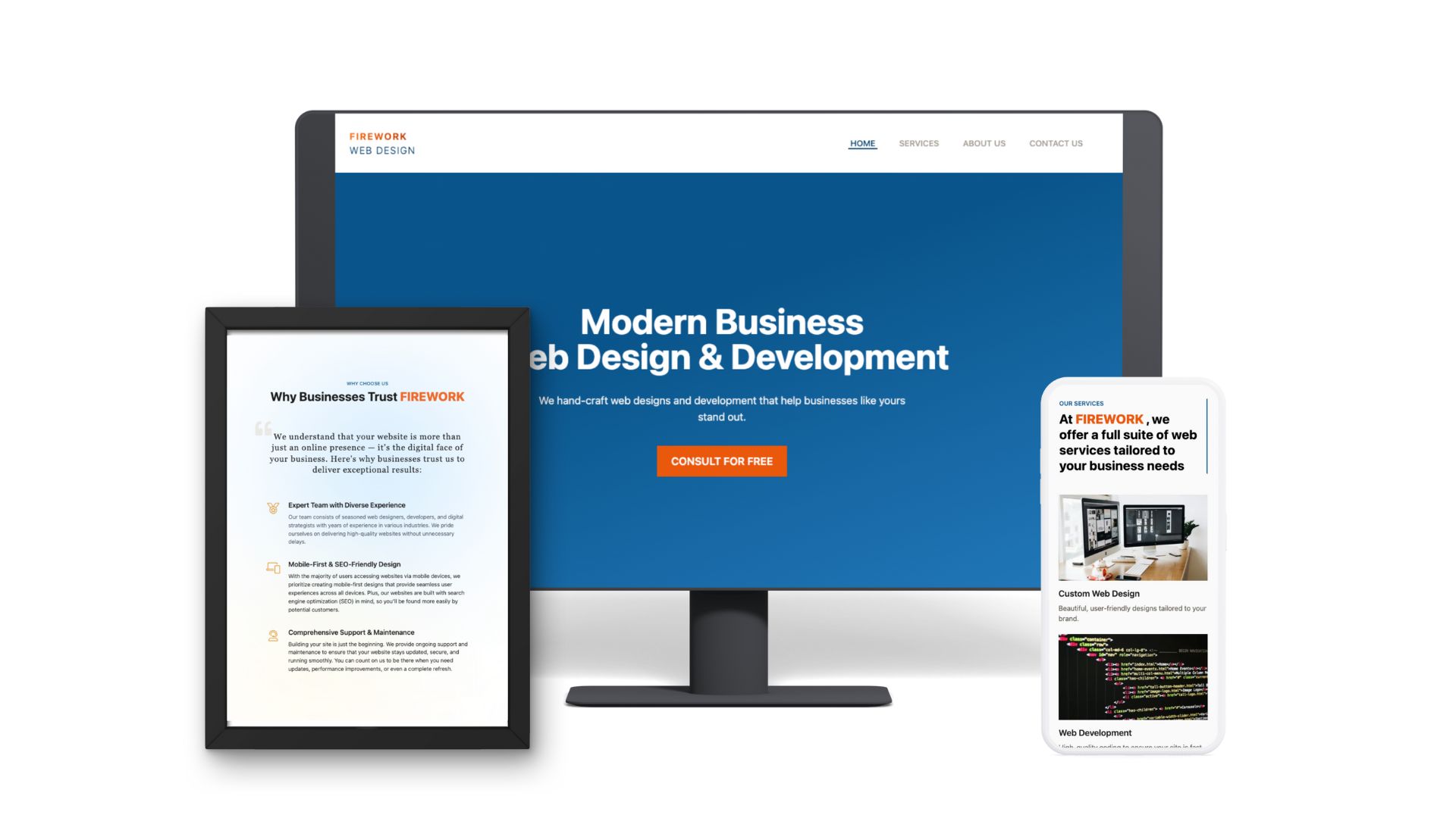 FIREWORK - Web design and development